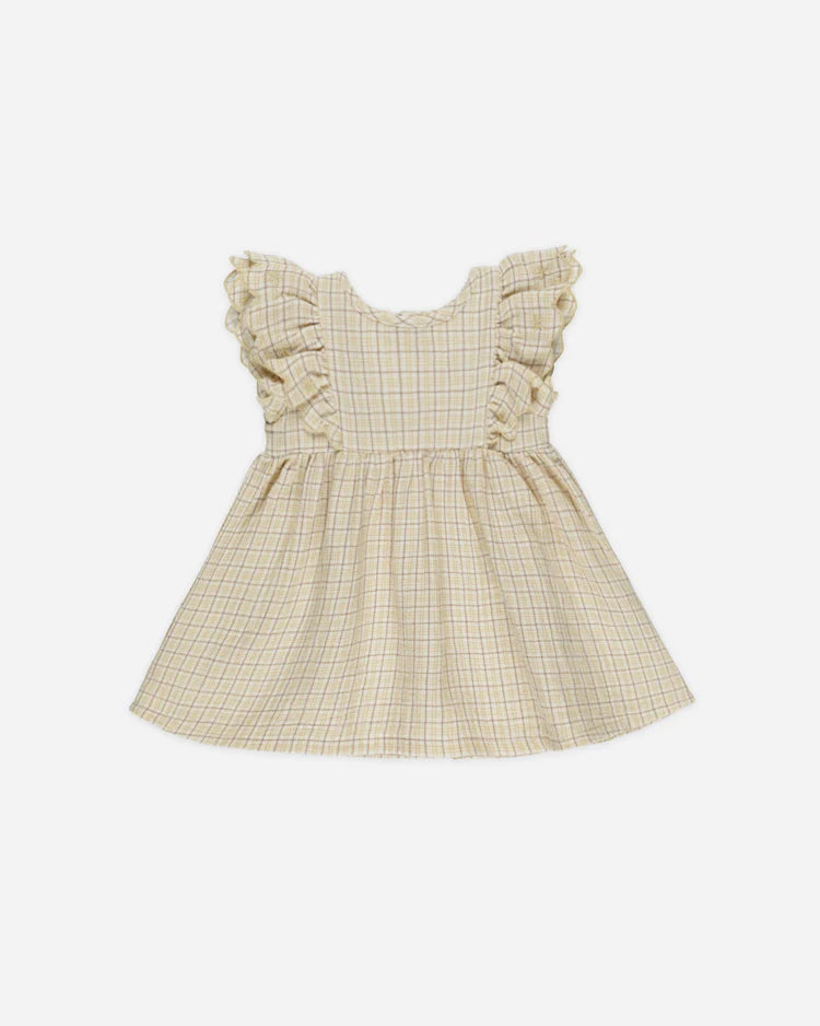 ALINA DRESS - Yellow Plaid – Christian and Roy